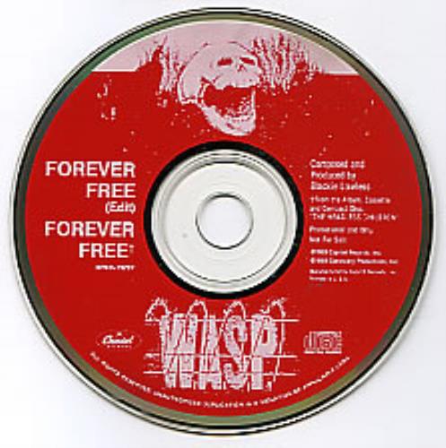 WASP Forever Free US Promo CD single (CD5 / 5") (1090)