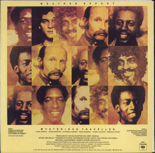 Weather Report Mysterious Traveller US vinyl LP album (LP record) (781892)