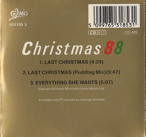 Wham Last Christmas UK 3" CD single (CD3) (117418)