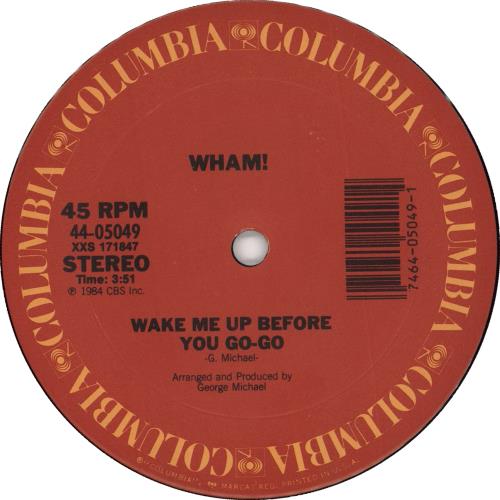 Wham Wake Me Up Before You Go-Go US 12" vinyl single (12 inch record ...