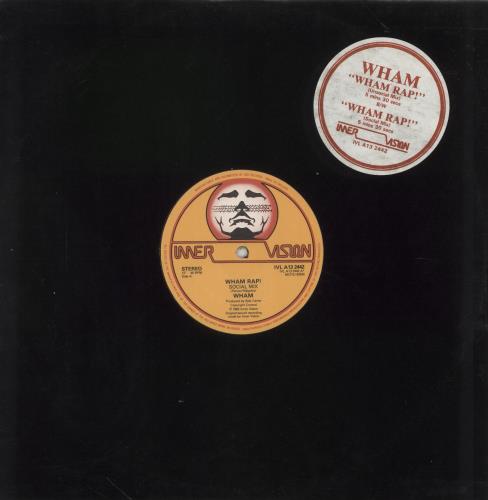 Wham Wham Rap! - 1st - Hype Sticker UK 12" vinyl single (12 inch record / Maxi-single) (811848)