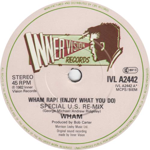 Wham Wham Rap + P/S - 2nd UK 7" vinyl single (7 inch record / 45) (17837)