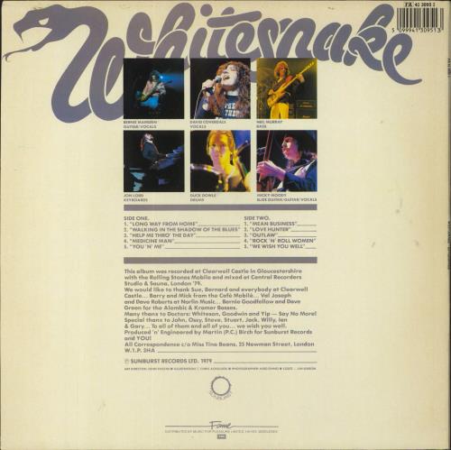 Whitesnake Lovehunter UK vinyl LP album (LP record) (405312)