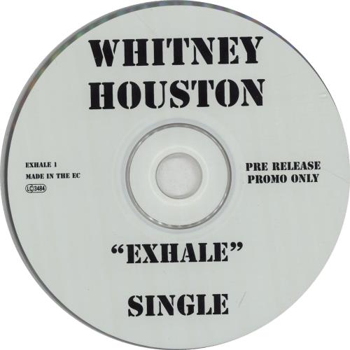 Whitney Houston Exhale UK Promo CD single (CD5 / 5") (54879)