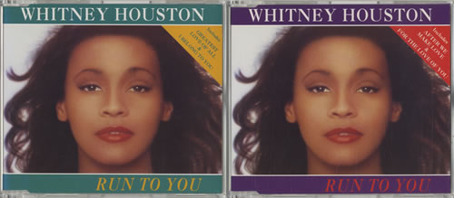 Whitney Houston Run To You UK 2-CD single set (Double CD single) (472435)