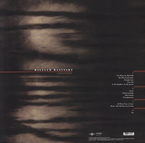 William Basinski Lamentations US 2-LP vinyl record set (Double LP Album ...