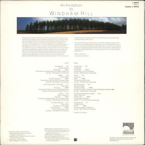 Windham Hill An Invitation To Windham Hill Australian vinyl LP album ...