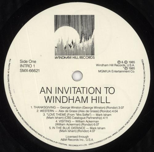Windham Hill An Invitation To Windham Hill Australian vinyl LP album ...