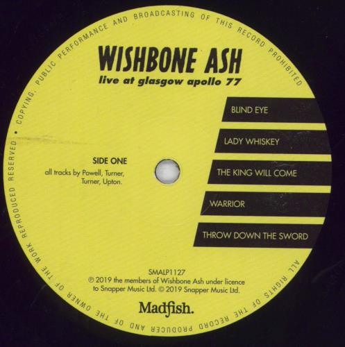 Wishbone Ash Live At Glasgow Apollo 77 UK 2-LP vinyl record set (Double ...
