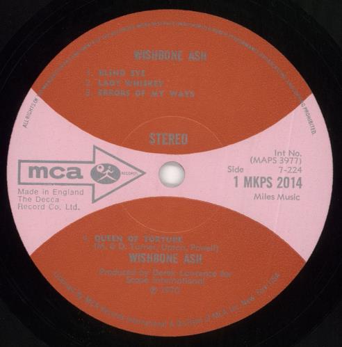 Wishbone Ash Wishbone Ash - 1st - G UK vinyl LP album (LP record) (719886)