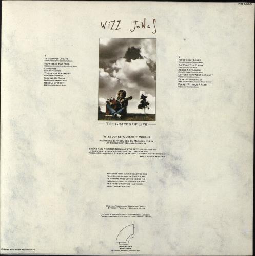 Wizz Jones The Grapes Of Life UK vinyl LP album (LP record) (793289)