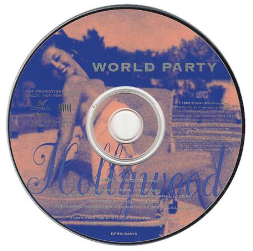 World Party Hollywood US Promo CD single (CD5 / 5") (412339)