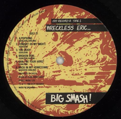 Wreckless Eric Big Smash! UK 2-LP vinyl record set (Double LP Album) (294047)