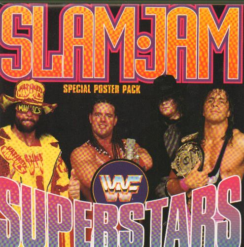 WWF Superstars Slam Jam - poster sleeve UK 7" vinyl single (7 inch ...