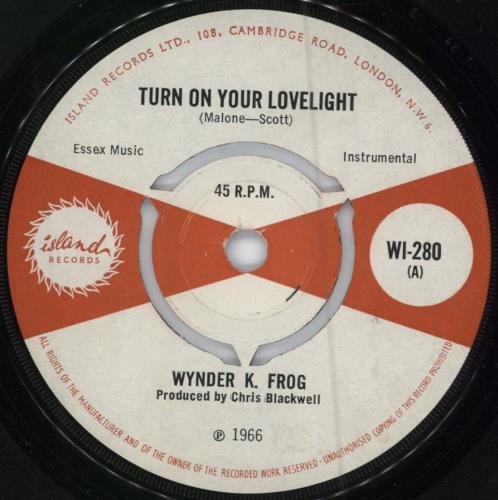 Wynder K Frog Turn On Your Lovelight UK Promo 7" vinyl single (7 inch ...