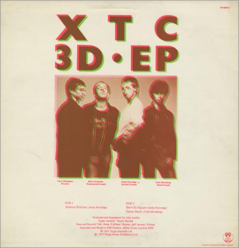 XTC 3D EP - EX UK 12" vinyl single (12 inch record / Maxi-single) (128906)