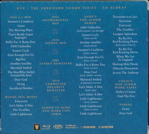 XTC Skylarking: Surround Sound Series + Blu-Ray UK 2-disc CD/DVD set ...