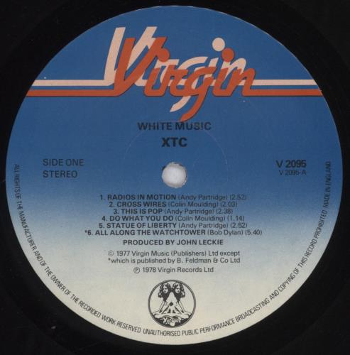XTC White Music - 1st - EX UK vinyl LP album (LP record) (834528)