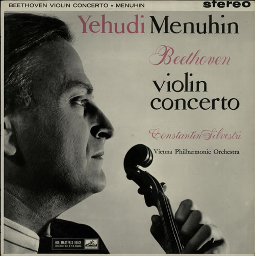 Yehudi Menuhin Beethoven Violin Concerto in D Major, Op.61 UK vinyl LP album (LP record) (612033)