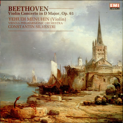Yehudi Menuhin Beethoven: Violin Concerto in D major, Op. 61 UK vinyl LP album (LP record) (538146)