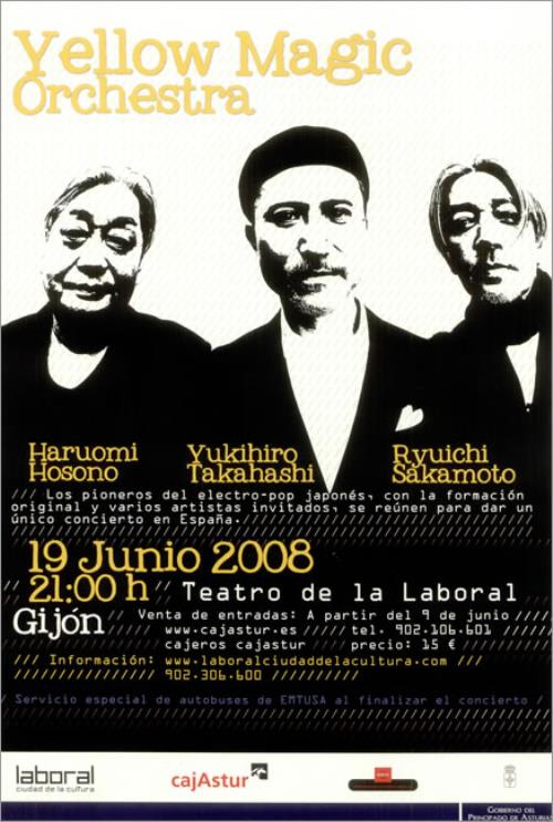 Yellow Magic Orchestra Gijon Tour Poster Spanish Promo poster (516417)