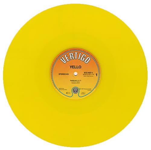 Yello Goldrush - Yellow Vinyl German 12" vinyl single (12 inch record ...