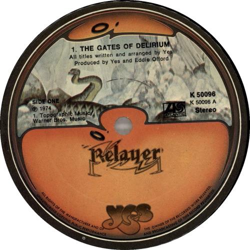 Yes Relayer - 1st - EX UK vinyl LP album (LP record) (568770)
