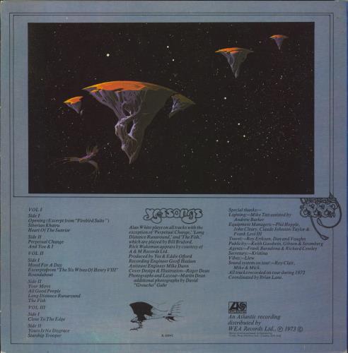 Yes Yessongs - 2nd-EX UK 3-LP vinyl record set (Triple LP Album) (800216)