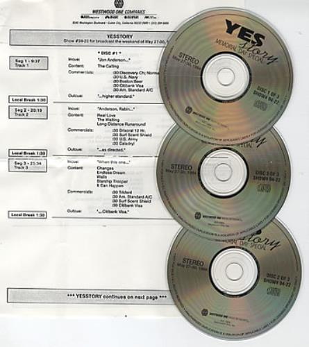 Yes Yesstory US 3-CD album set (Triple CD) (117785)