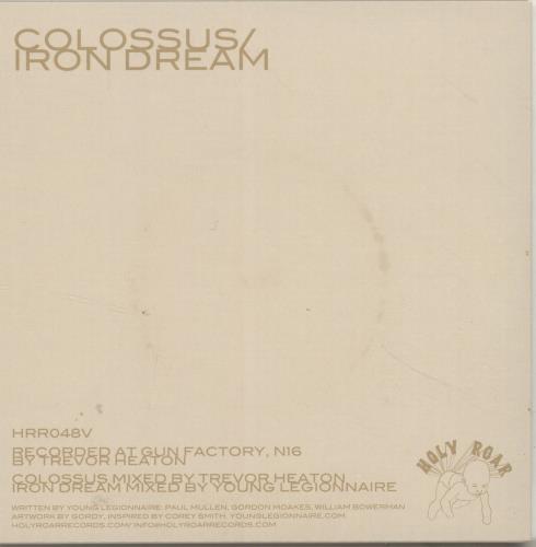 Young Legionnaire Colossus - Yellow Vinyl UK 7" vinyl single (7 inch ...