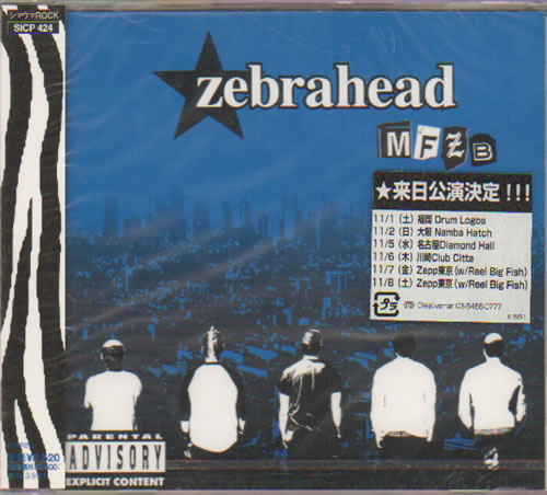 Zebrahead MFZB - Sealed Japanese Promo CD album (CDLP) (638245)