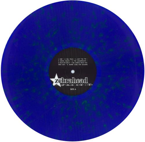 Zebrahead Phoenix - Blue & Green splatter - Autographed US vinyl LP ...