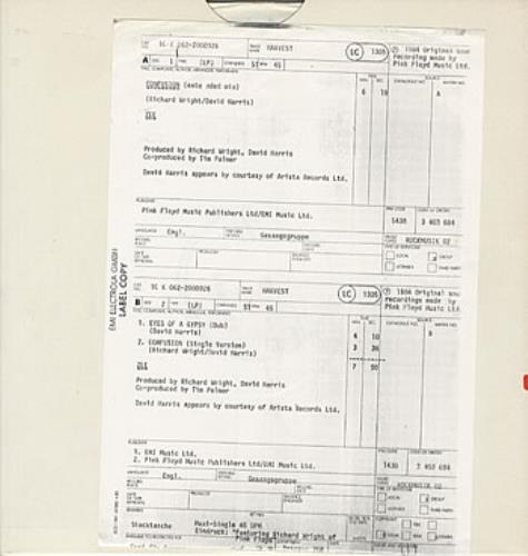 Zee Confusion - Test Pressing German Promo 12" vinyl single (12 inch ...