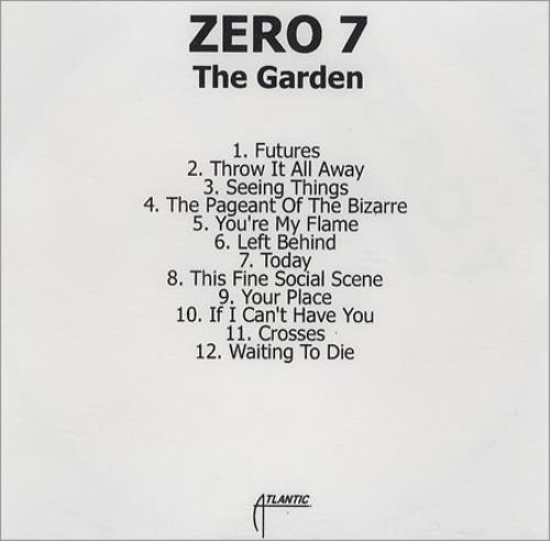 Zero 7 The Garden US CD-R acetate (381158)