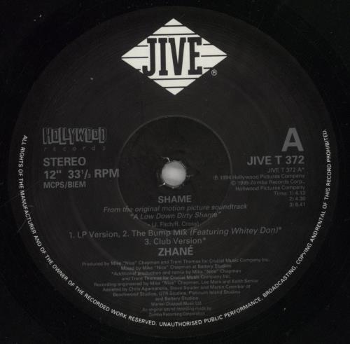 Zhané Shame UK 12" vinyl single (12 inch record / Maxi-single) (861301)