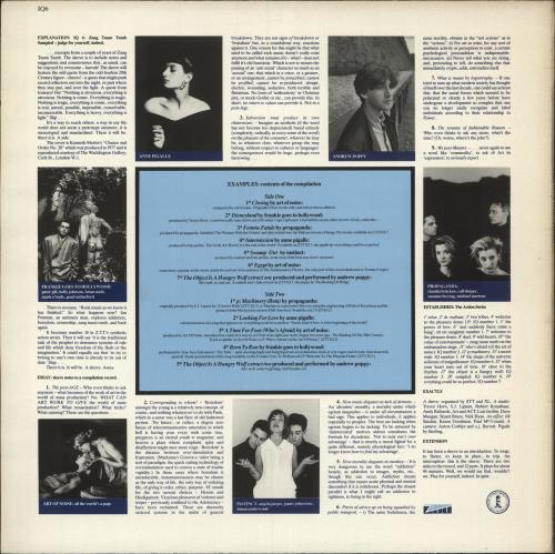 ZTT label Sampled UK vinyl LP album (LP record) (10463)